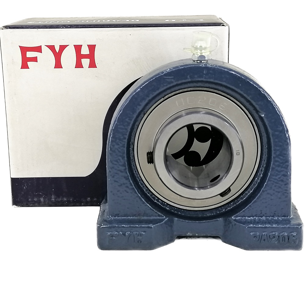 FEROC INDUSTRIAL: CHUMACERA DE BASE ROSCADA, PARA FLECHA DE 1 1/8in, MARCA FYH, CODIGO UCPA206-18G5J